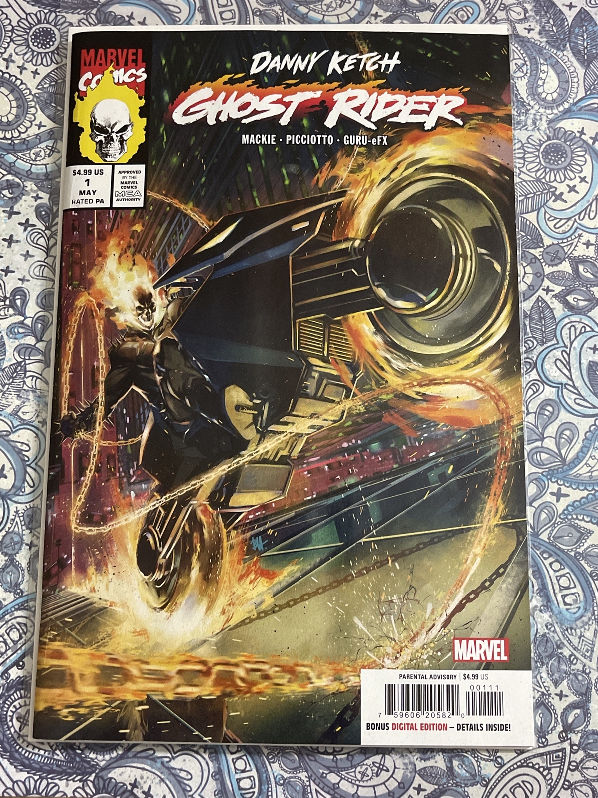 DANNY KETCH GHOS RIDER #1 HARVEY REGULAR MAIN COVER 2023 howard mackie ...