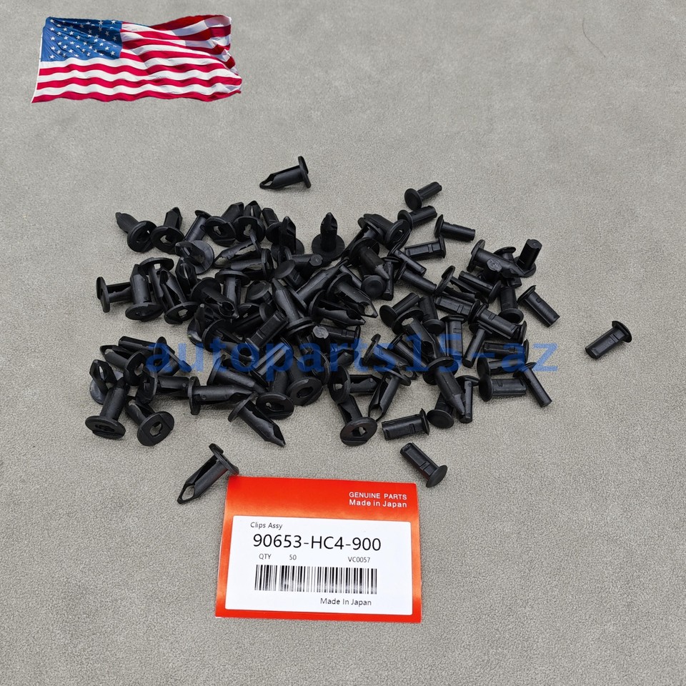 New ! 50PCS ATV Retainer Clips Push Pin Splash Guard Body Panel For ...