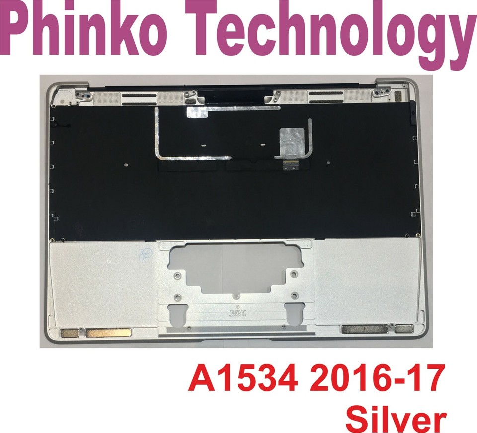 Apple Macbook Retina 12" A1534 2016-2017 Top Case Keyboard Palmrest US ...