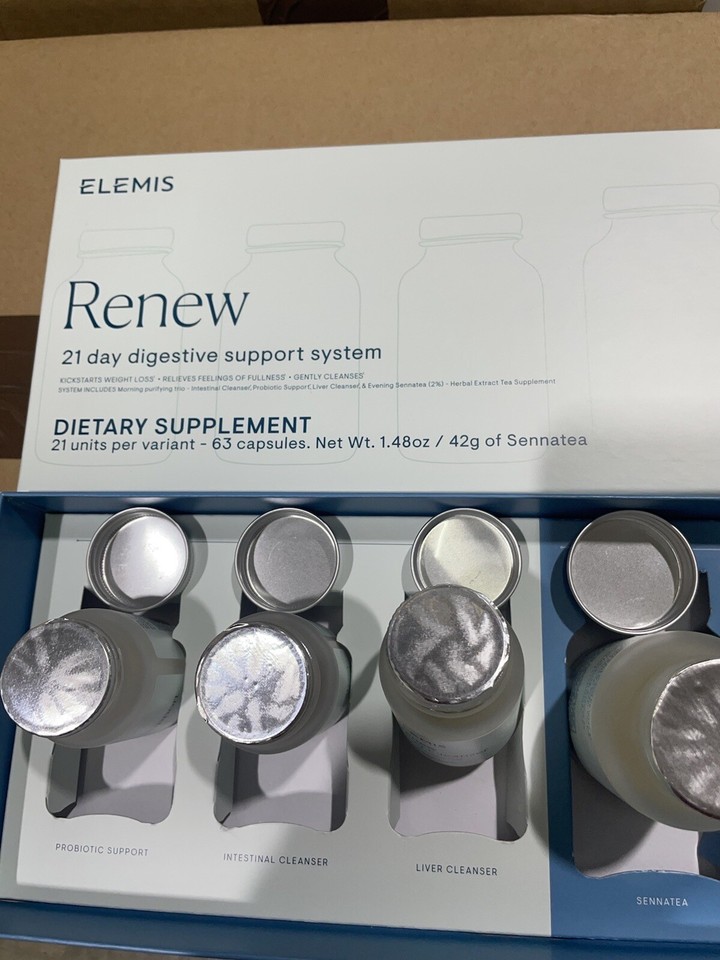 Elemis Renew 21 day digestive support system 63 capsules NEW PRODUCT ...