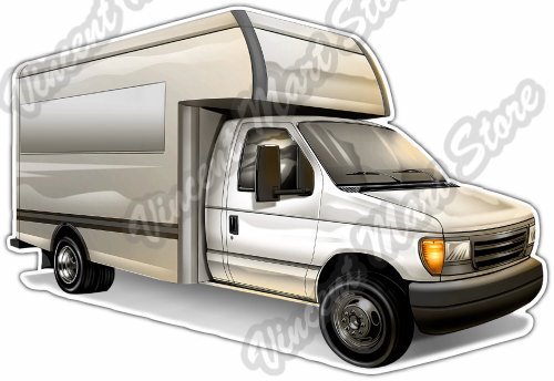 Moving Van Vehicle Automotive Rental Car Bumper Vinyl Sticker Decal 5 ...