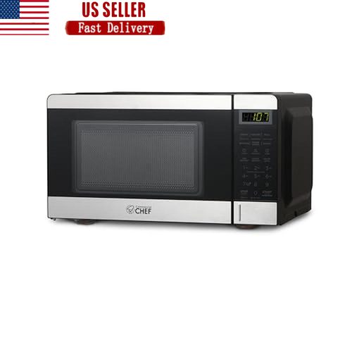 700W Countertop Microwave Digital Display 10 Power Levels Quick Cook ...