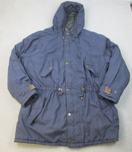 VTG St Johns Bay Jacket Adult Large Blue Green Puffer Coat Hooded ...