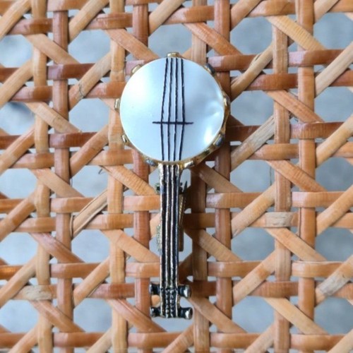 Banjo Brooch Mother of Pearl Pin Music Instrument – Vintage | eBay