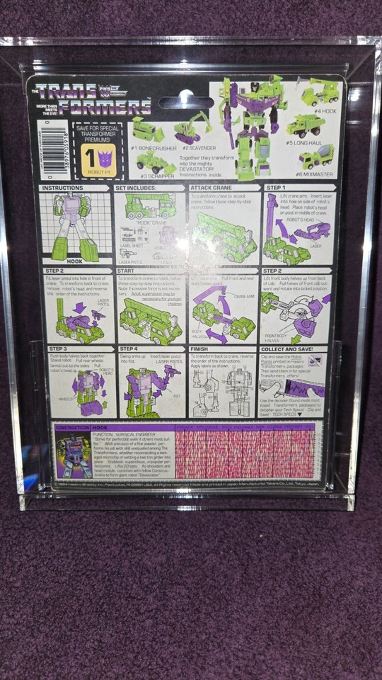 Transformers G1 Constructicon Hook MOSC MOC Sealed AFA | eBay