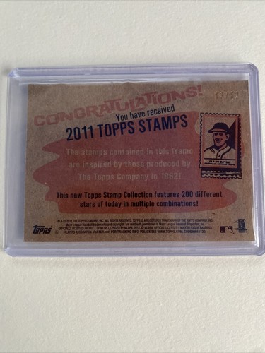 2011 Topps Heritage - Encased Stamps Carlos Quentin, Bronson Arroyo # ...