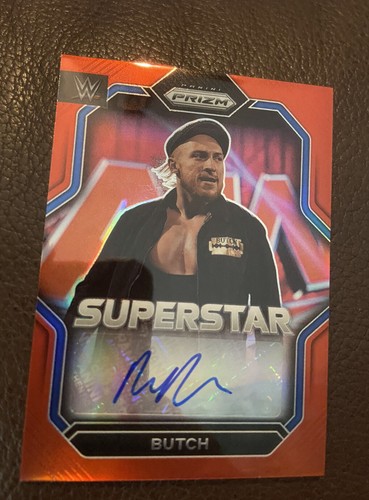 2023 Panini WWE Prizm Butch Autograph Red Auto /99 | eBay