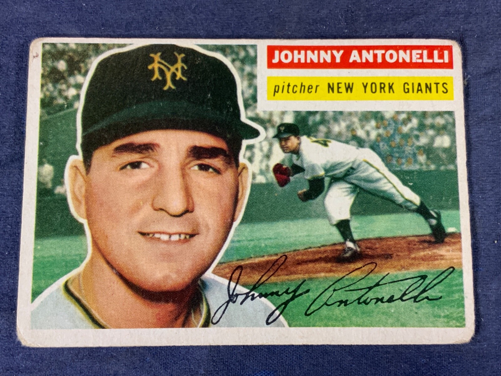L5-84 BASEBALL CARD - JOHNNY ANTONELLI NEW YORK GIANTS - 1954 TOPPS ...