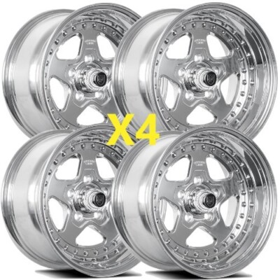 15 POLISH CENTERLINE TELSTAR 15X7 15X8 STAGGERED DRAGSTAR 5X4.50 MAG ...