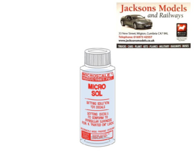 Microscale MSSOL Micro Sol Setting Solution for Softening Decals 1fl oz ...
