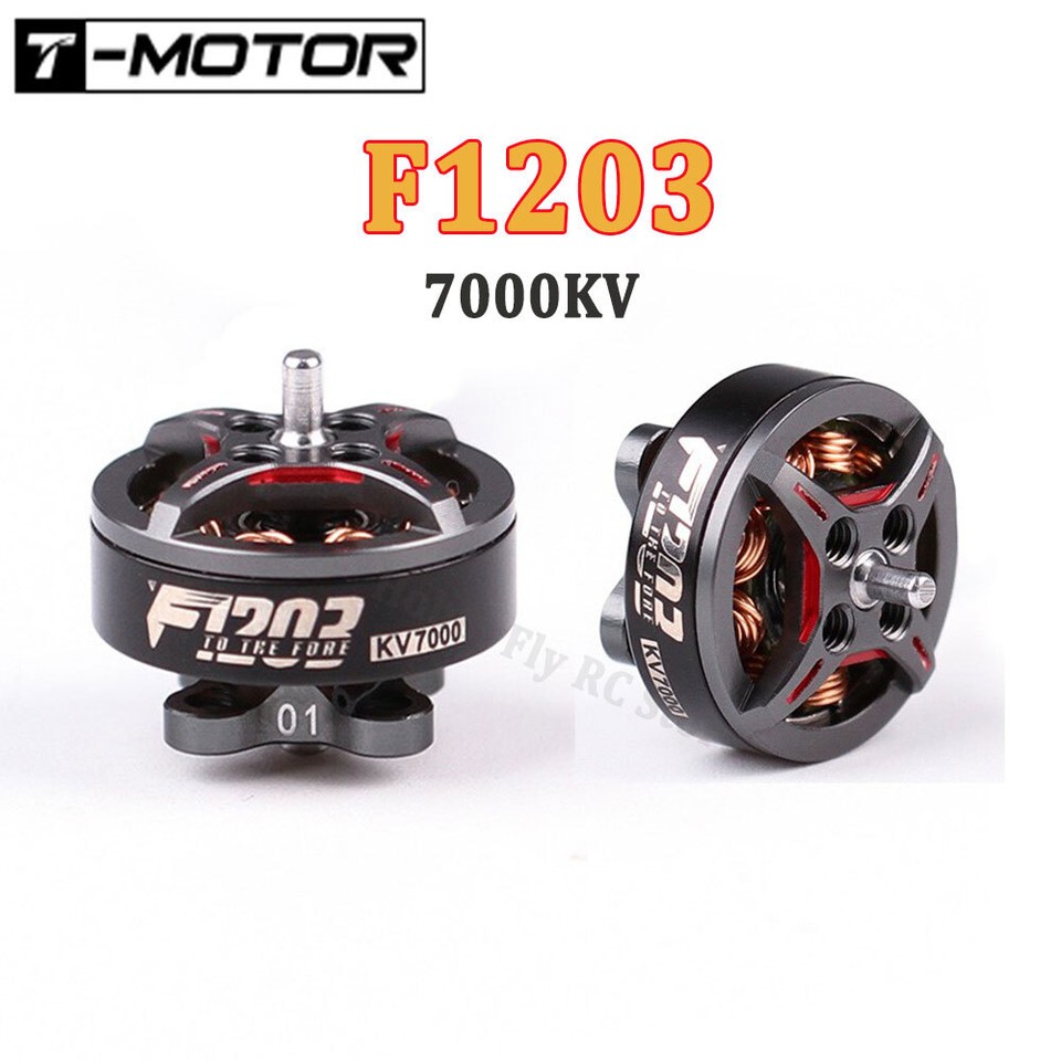 T-MOTOR F1203 7000KV 2-3S Lipo Super Light Brushless Motor 1.5mm Shaft ...