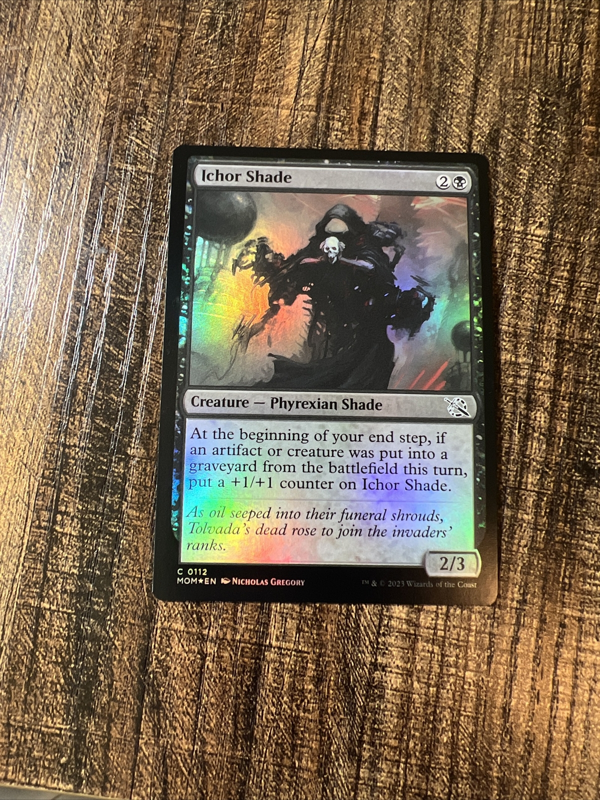 MTG March of the Machine *FOIL* C Ichor Shade #0112 | eBay
