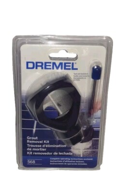 Dremel 568 Screw-On Grout Removal Attachment Kit, Factory Sealed, New ...