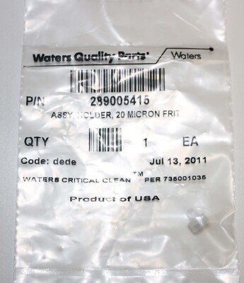 Waters 289005415 ASSY Holder, 20 um Frit, 1/PK | eBay