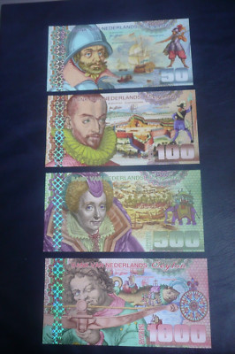 BEAUTIFUL SET OF 4 NETHERLANDS CEYLON (SRI LANKA ) POLYMER FANTASY ...