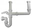 Kitchen Sink Waste Kit Double Sink for Double Bowled or 1 & a Half Bowl ...