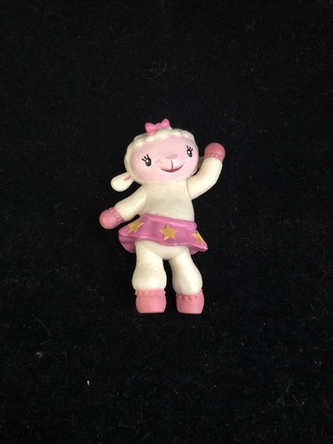 Disney Lambie Lamb Doc McStuffins 2" Plastic Figure White Pink Toy ...