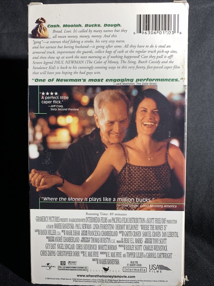 Where the Money Is (VHS, 2000) 696306010036| eBay