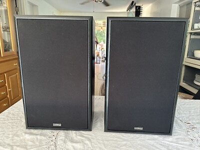 Cambridge Soundworks Model Six by Henry Kloss Black Wood Speakers | eBay