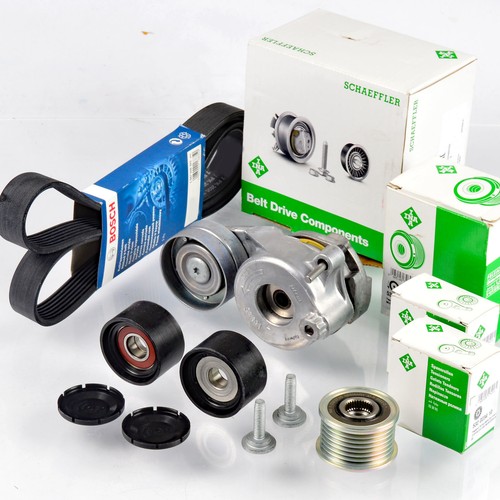 BOSCH 7PK2035 Keilrippenriemen INA Riemenspanner Rollen Satz für ...