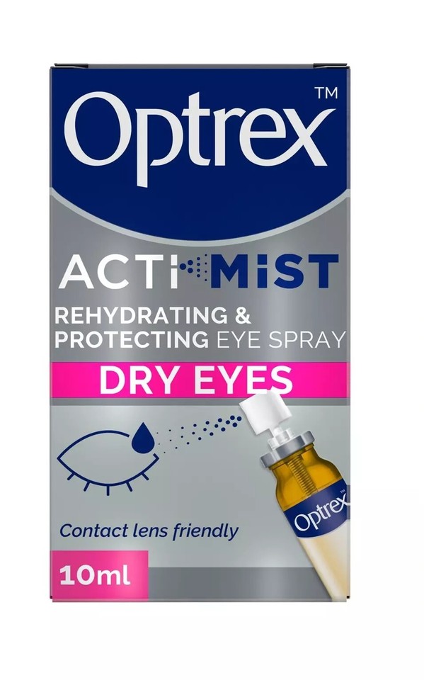 Optrex Actimist Rehdrating Protecting Dry Itchy Tired Eye Spray 10ml ...