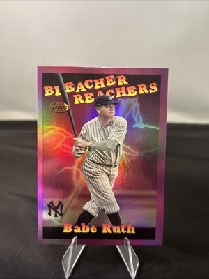 2025 Topps Update BABE RUTH Pink Foil Bleacher Reachers SP Card BR-23 ...