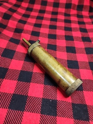 CVA BRASS POWDER FLASK BLACK POWDER MUZZLELOADER SEE DESCRIPTION ...