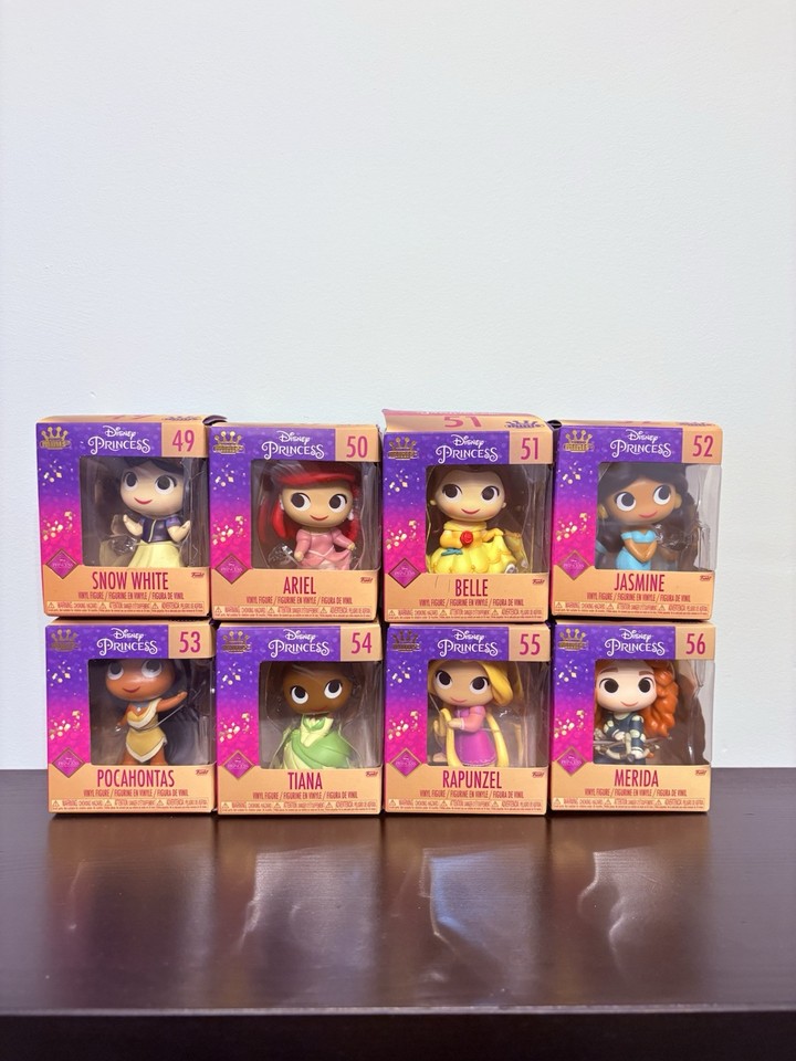 Funko Minis Disney Princess Complete Set Of 8 | eBay