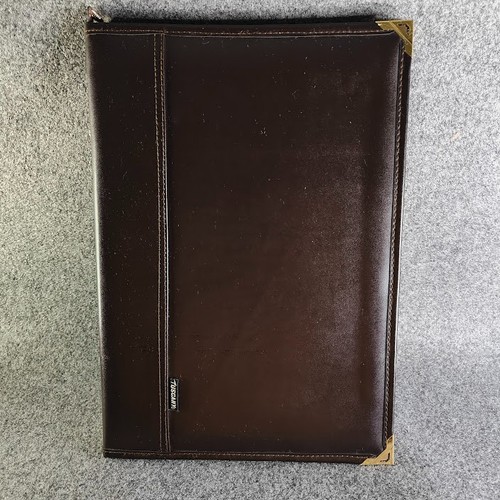Tuscany Leather Portfolio Brown Textured Folder w/ Metal Corners ...