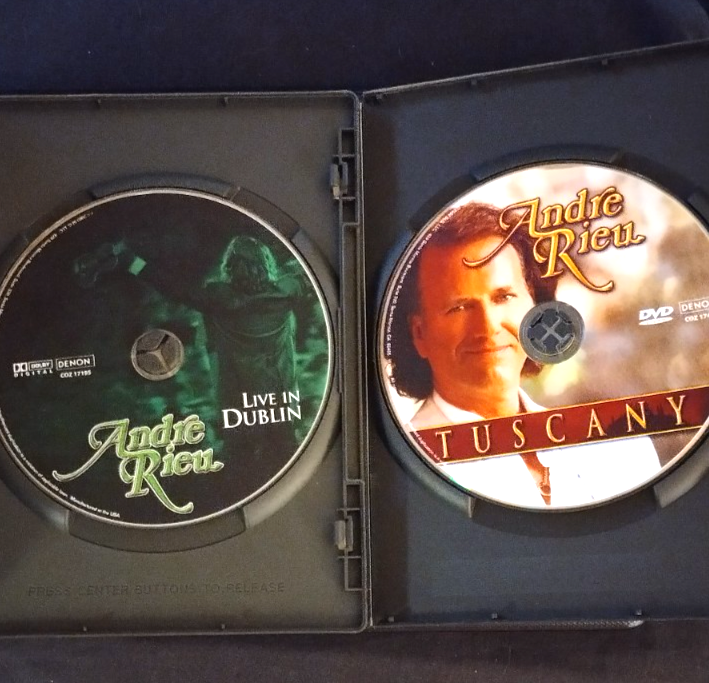 LOT of 2 ANDRE RIEU DVDS Live in Dublin Tuscany VG Condition ...