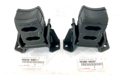Toyota Genuine BUMPER SUB-ASSY, REAR SPRING L/R set OEM 48036-60011 ...