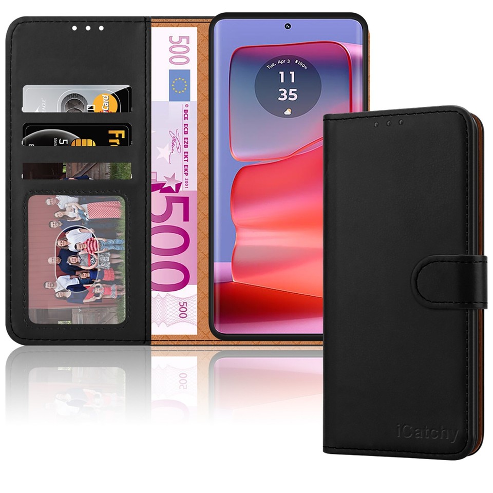 For Motorola Edge 50 Pro 50 Fusion 50 Ultra Case Leather Wallet Flip ...