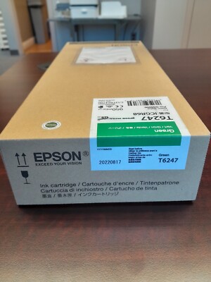 Epson Green GS Ink Cartridge T6247 Stylus Pro GS6000 950ml EXP 08/17 ...