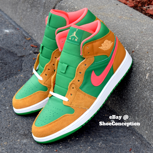 Nike Air Jordan 1 Mid SE Shoes "Watermelon" Chutney DX4332-700 Men's ...