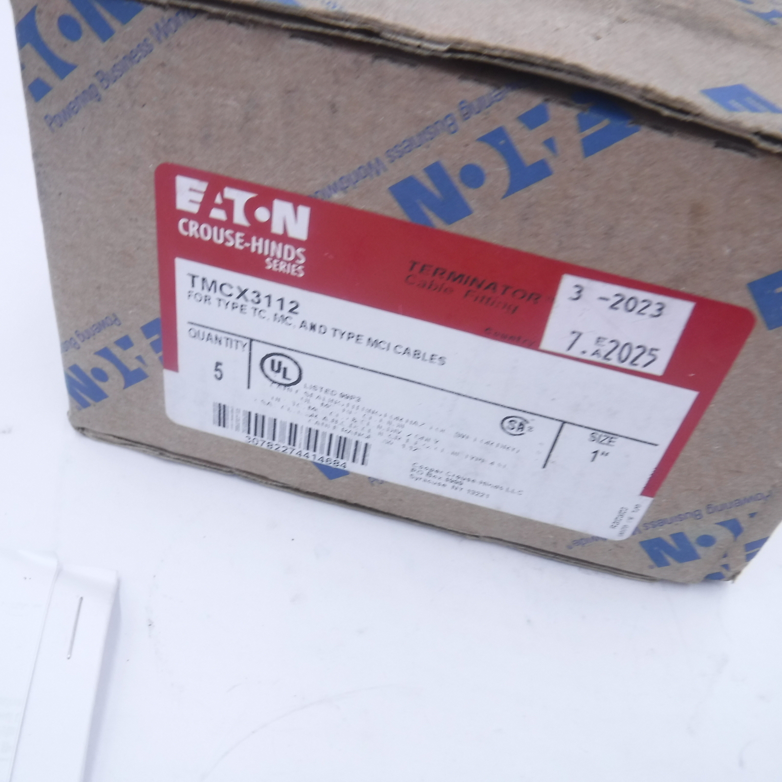 5 Pack Eaton Crouse-Hinds TMCX3112 Terminator Cable Fittings w/ Epoxy ...