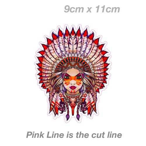 Viking Female Vinyl Sticker | eBay