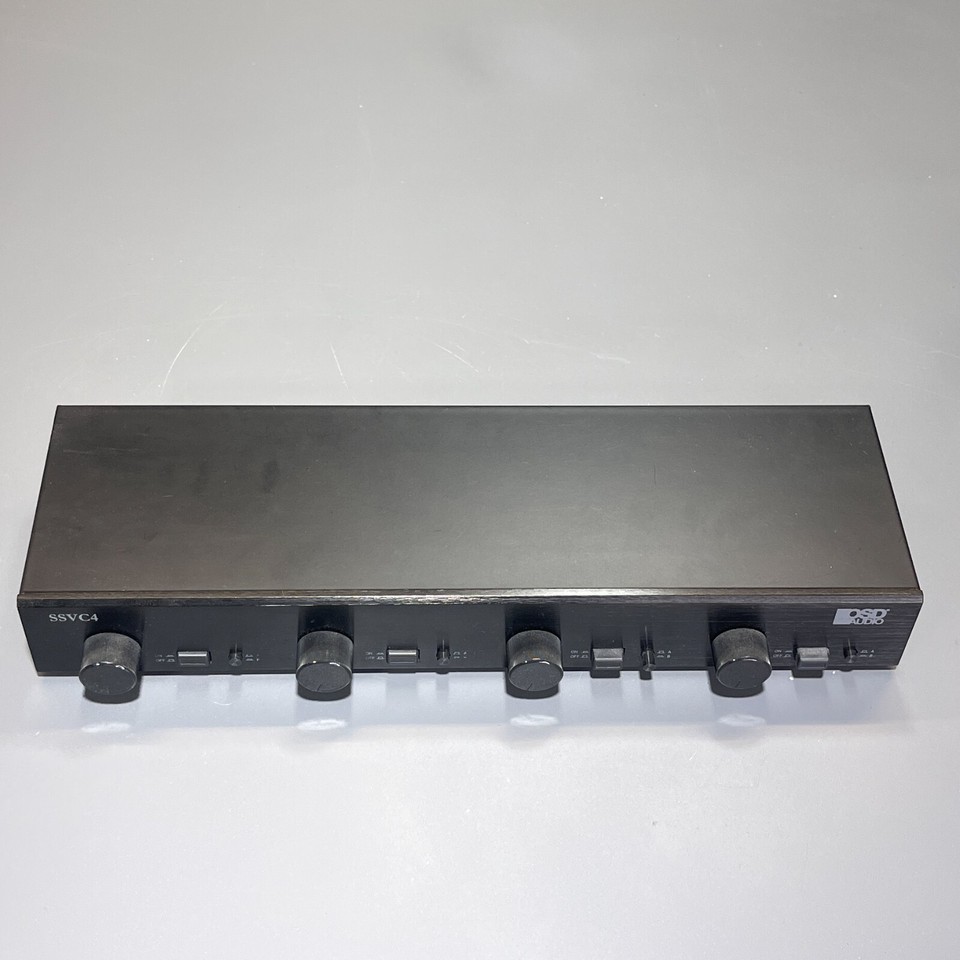 OSD Audio SSVC4 Dual Source 4-Zone Master Speaker Selector w/ Volume ...