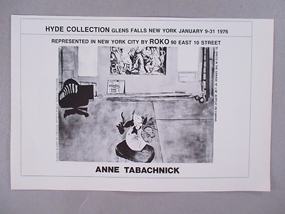 Anne Tabachnick Art Gallery Exhibit PRINT AD - 1975 | eBay