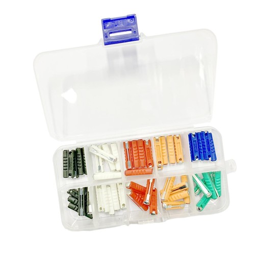 50pcs 5A-30A Multicolor European Old Style Car Fuse | eBay Australia