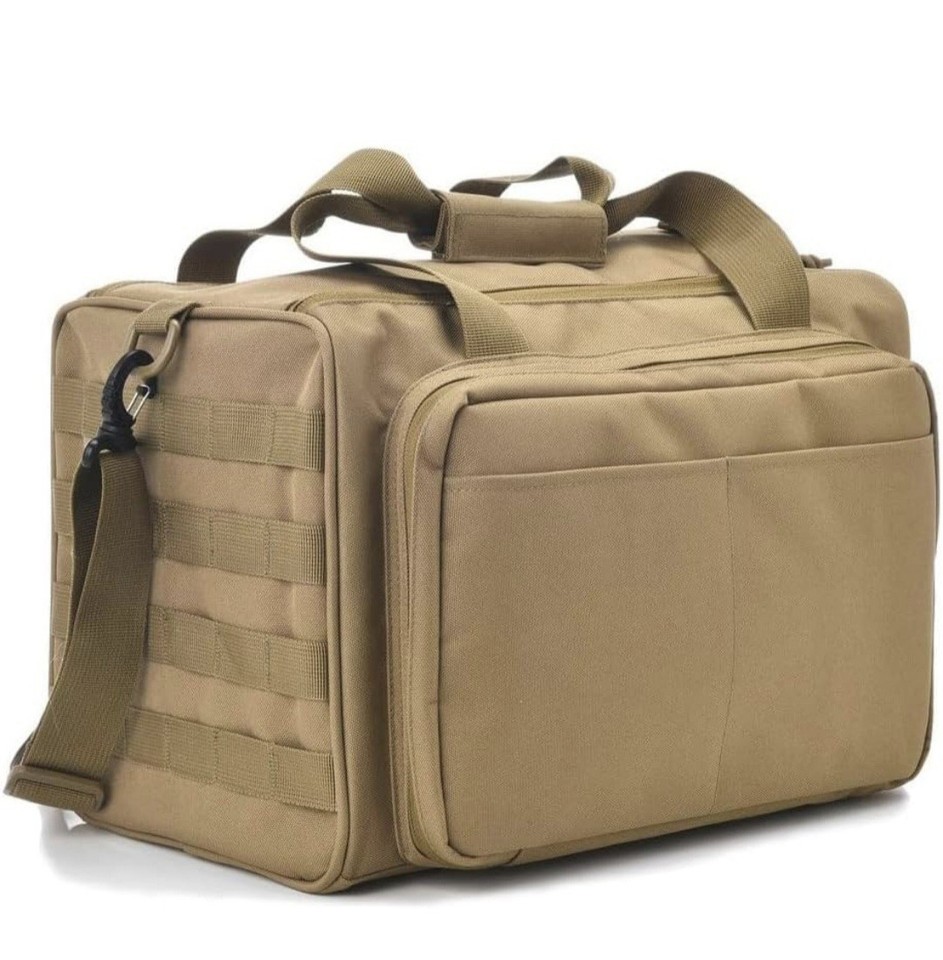 New 30L Tactical Military Gun Range Bag Deluxe Pistol Shooting Range ...