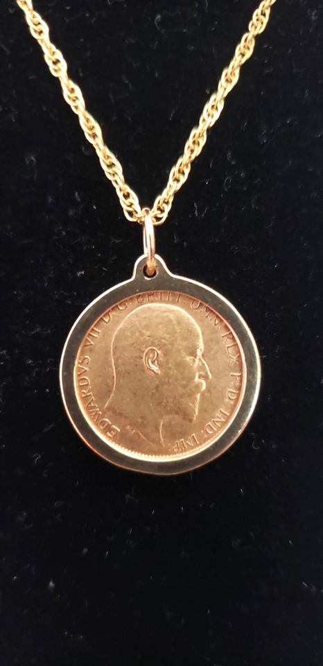 Half Sovereign with mount and Chain | eBay UK