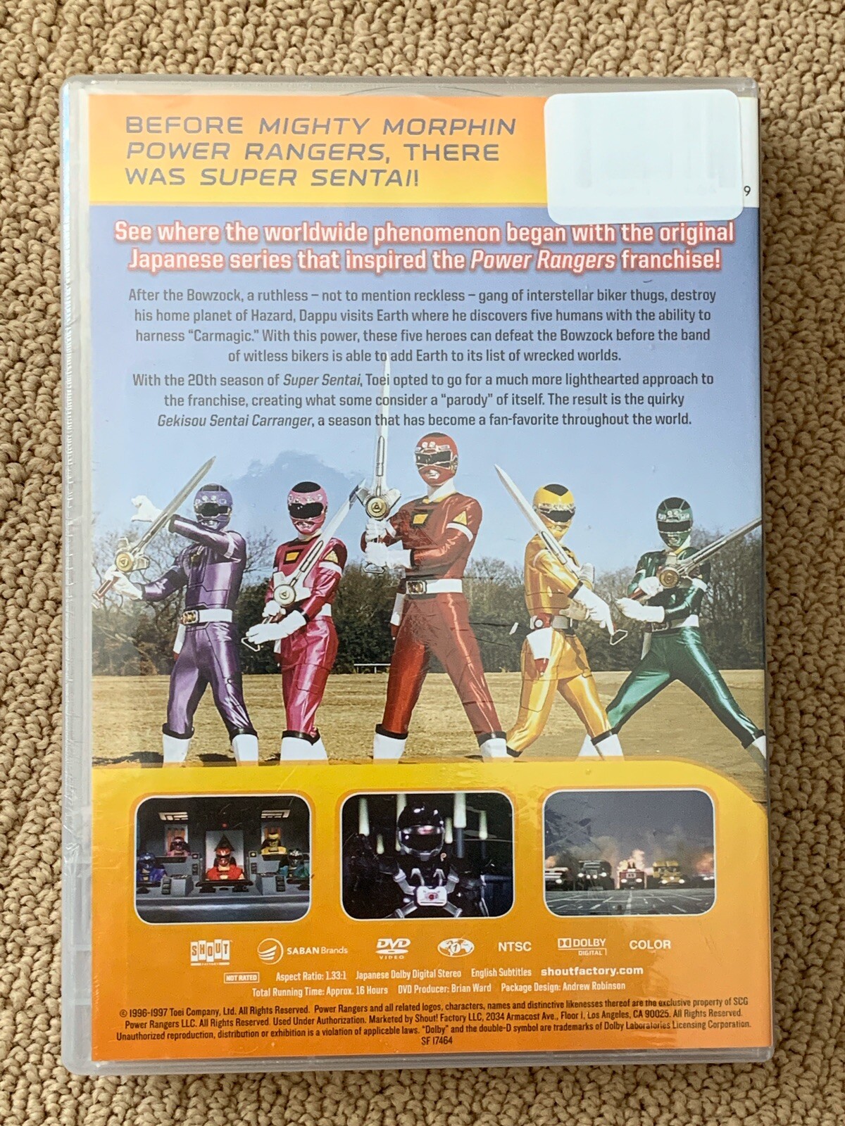 NEW: SUPER SENTAI Gekisou Sentai Carranger : COMPLETE SERIES 8 DVD ...