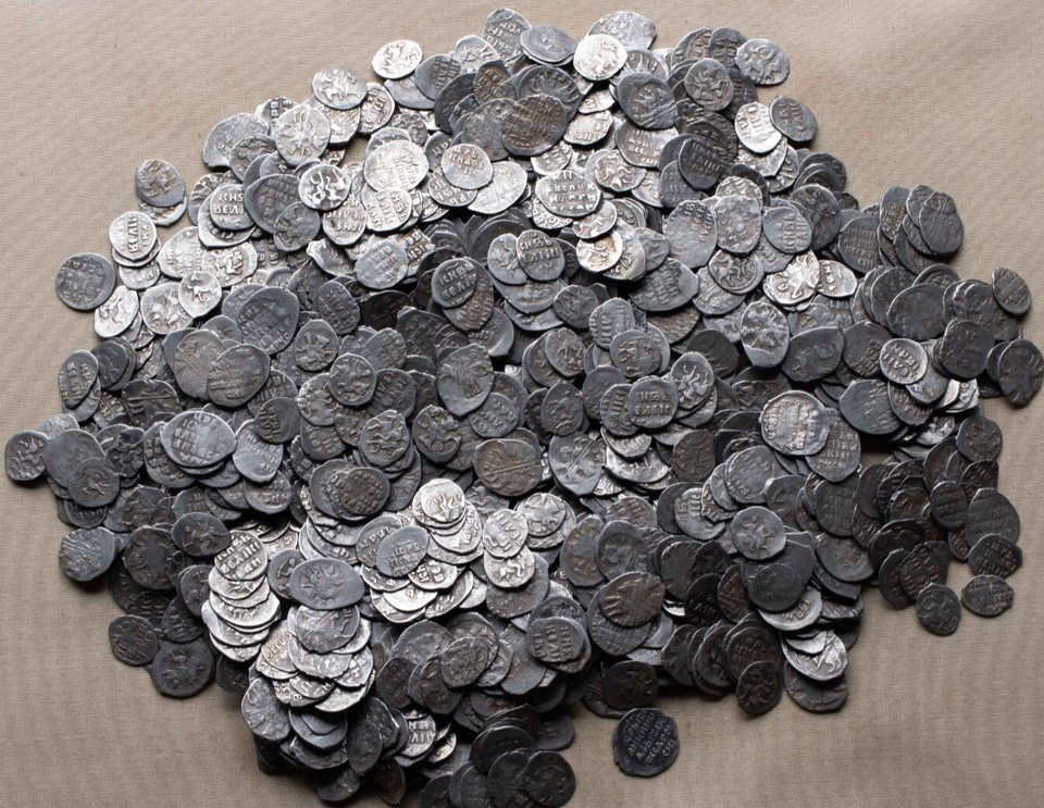 RUSSIA IVAN IV (1533-1584) lot 25 silver wire coins (#2) | eBay