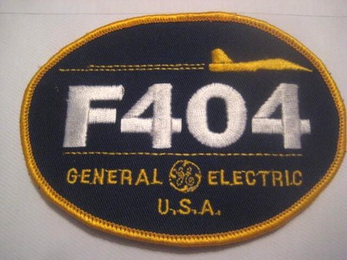 US NAVY Patch F/A-18 Hornet Aircraft F404 GE Engine Military Patch ...