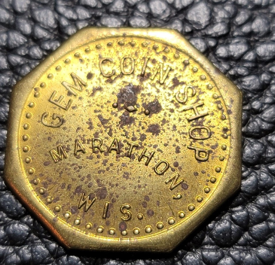 Gem Coin Shop, Marathon Wisconsin Good For 5 Cents In Trade Token | eBay