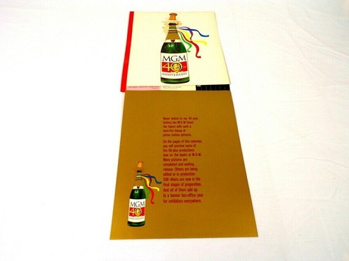 ORIGINAL Vintage 1964 MGM 40th Anniversary Industry Fold Out Poster Ad ...