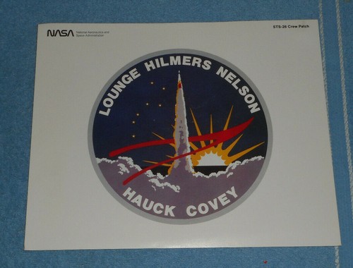 NASA Photo STS-26 Space Shuttle Mission Insignia Crew Patch | eBay
