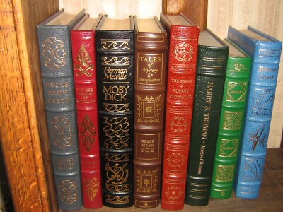 Easton Press Classic Book Lot Of 8 Leather Bound Gold GILT Lettering ...