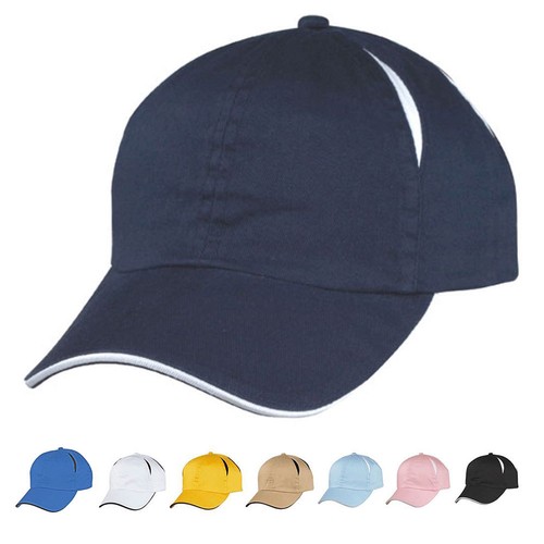 Air Vent Sandwich Washed Cotton 6 Panel Low Crown Unstructured Baseball ...