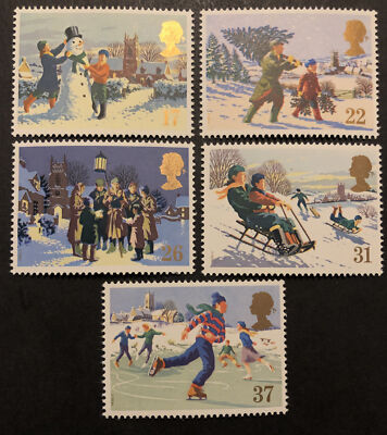 GB 1990 Mint MNH Christmas SG1526 - SG1530 Set - UK Seller - FREE UK P ...